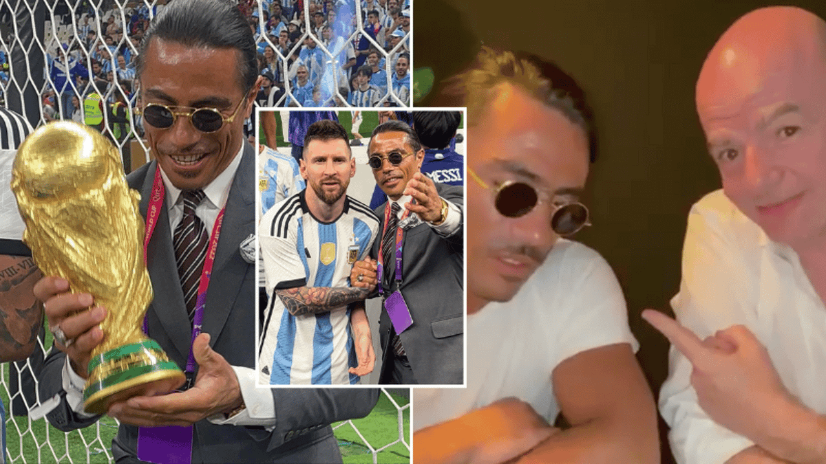 Fans discover why Salt Bae was allowed to pose with World Cup trophy on ...