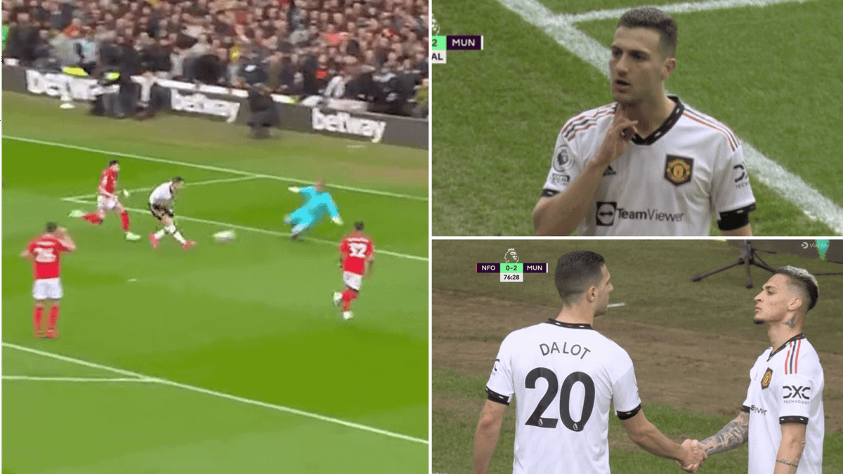Diogo Dalot combines superbly with Antony for first Premier League goal ...