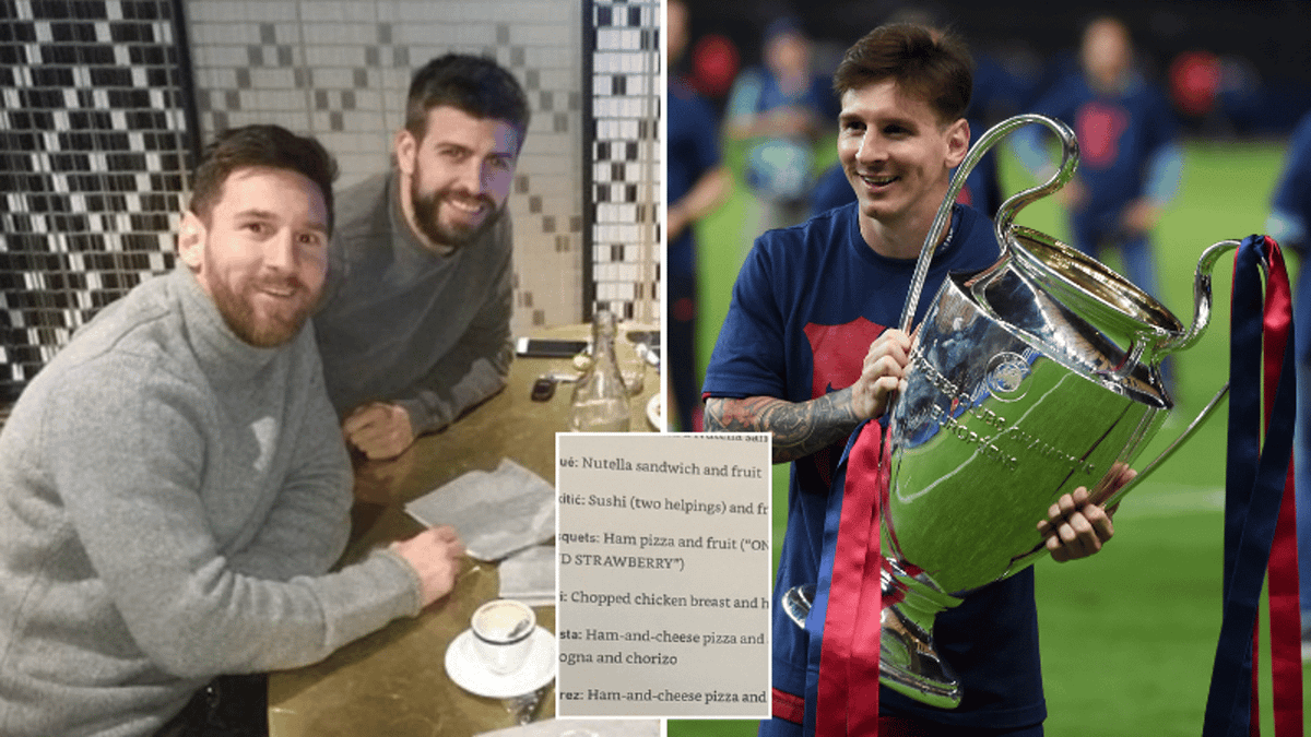 Lionel Messi had his post-match meal order 'leaked in document online ...