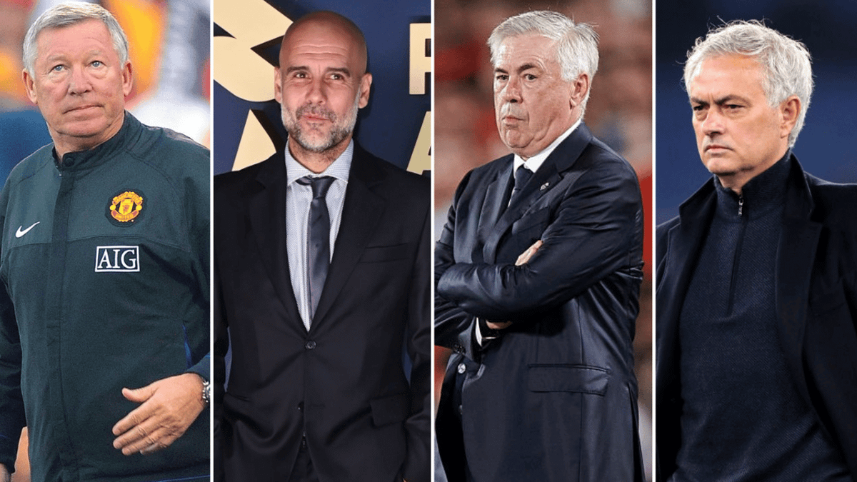 The 50 greatest football managers of all time have been named and ranked