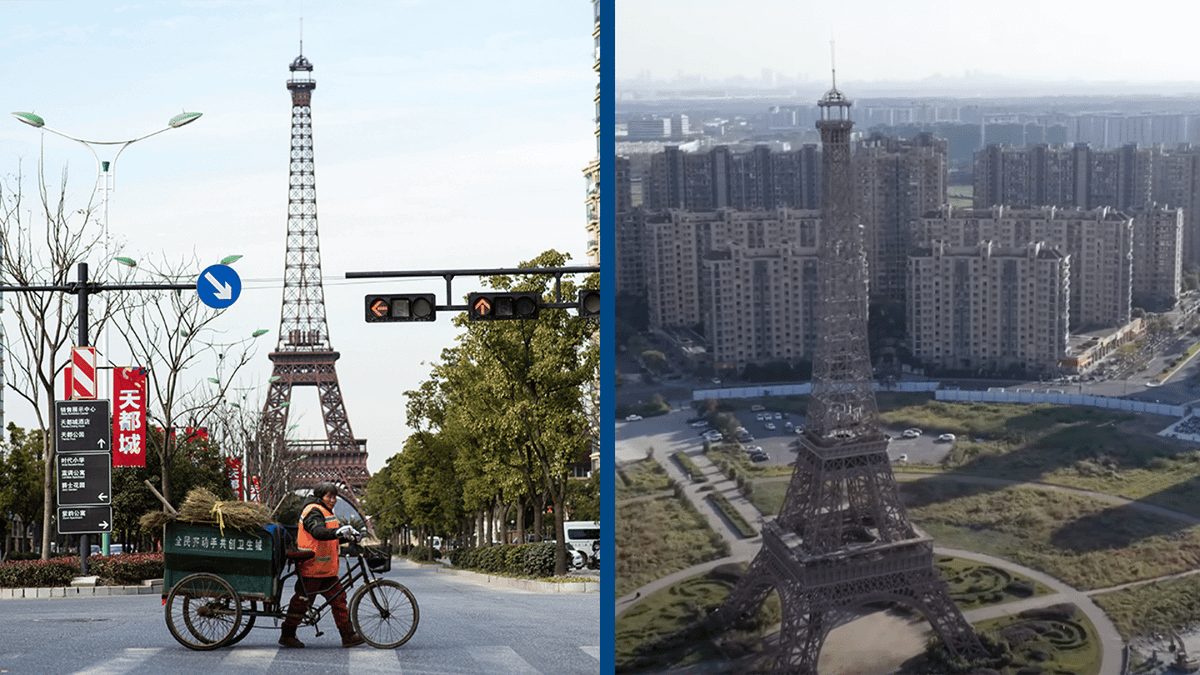Inside China’s $1,000,000,000 copy of Paris complete with 350ft 'Eiffel ...