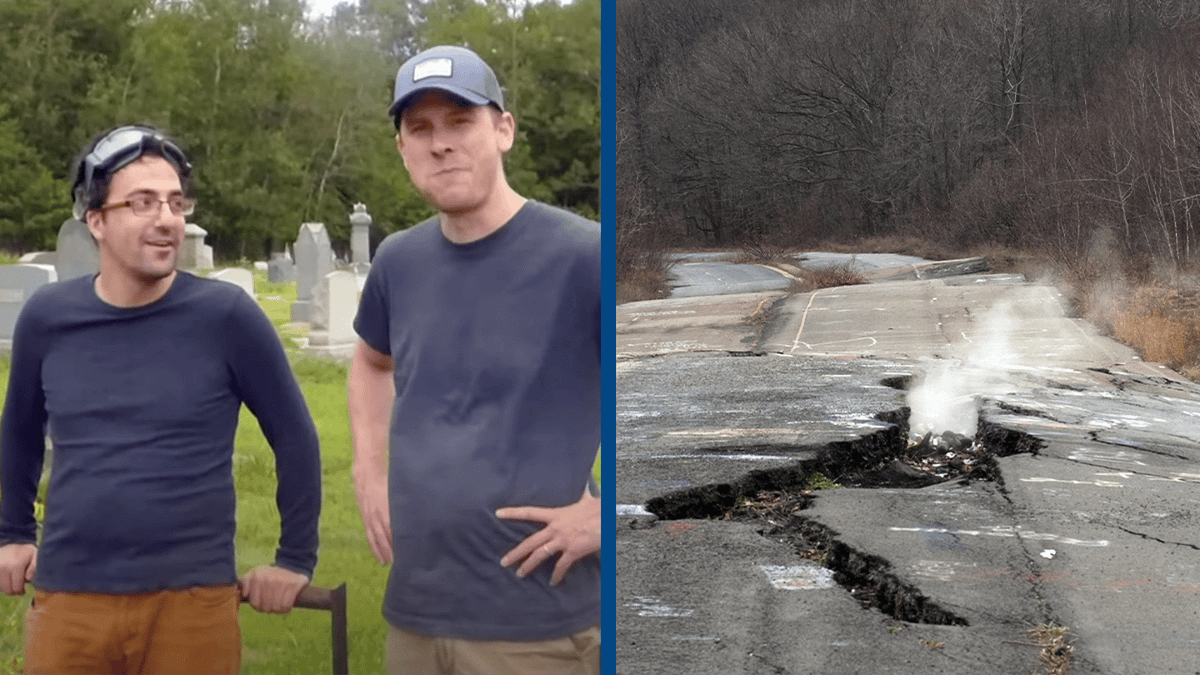Explorers visit 'real life Silent Hill' where a fire has been burning ...
