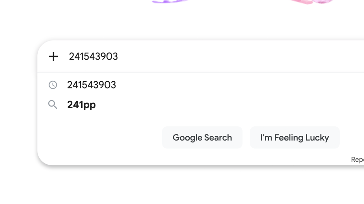 People can't believe weird result that appears if you search '241543903 ...
