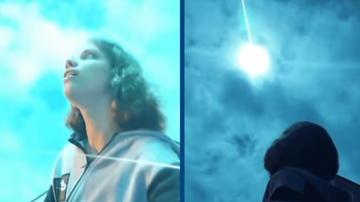 Woman captures incredible video of rare meteor soaring over Portugal