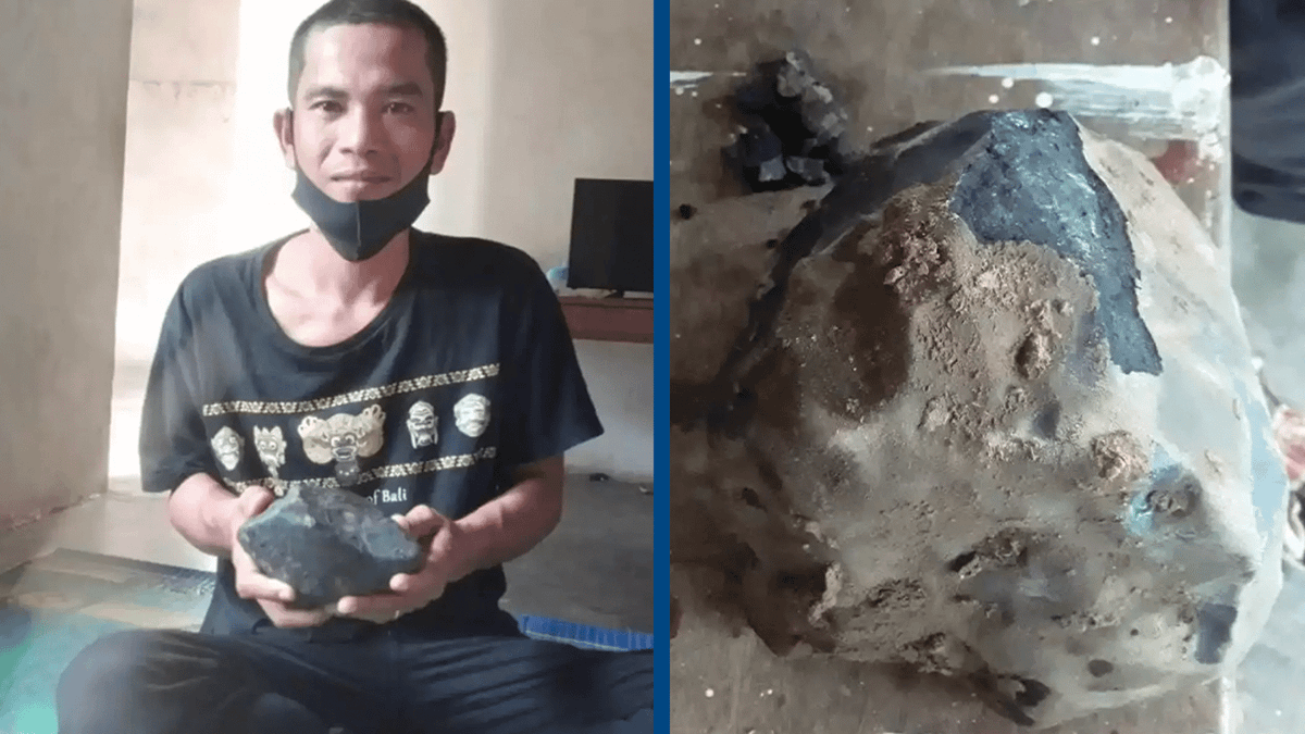 4,500,000,000 year old meteor that crashed into man's home turned out ...