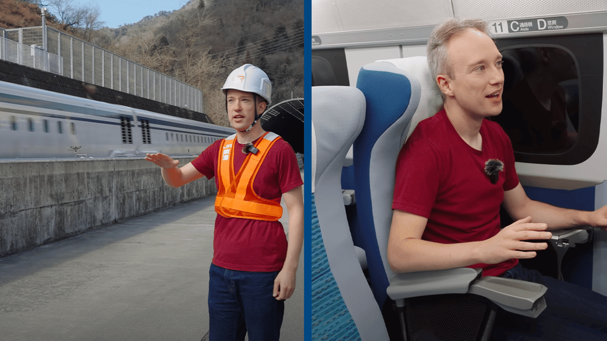 YouTuber left speechless after travelling on the 'world's fastest train ...