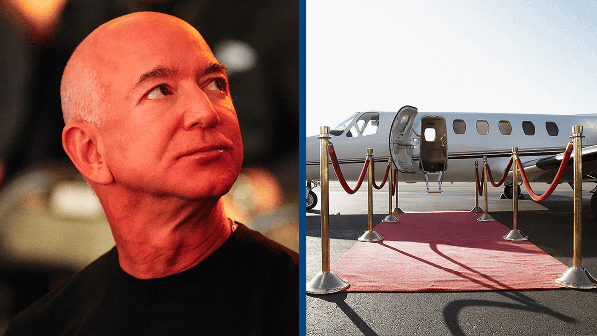 Jeff Bezos' private jets pump out 207 years worth of pollution in just ...