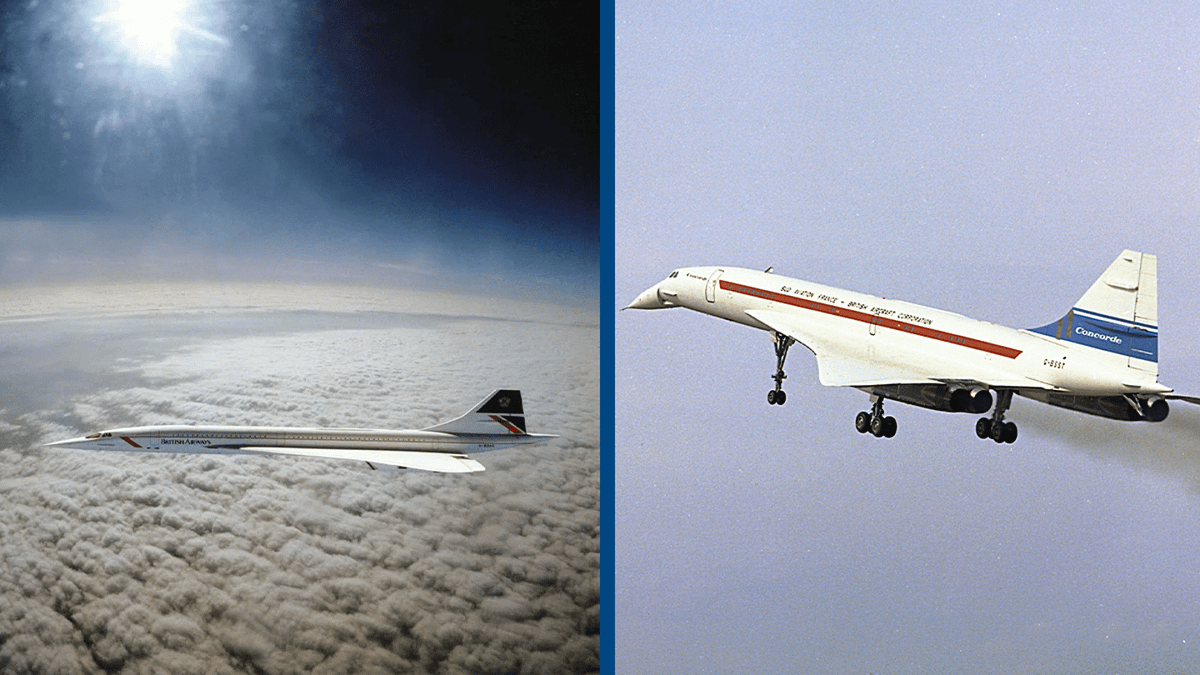 The only photograph ever taken of Concorde flying at supersonic speed ...