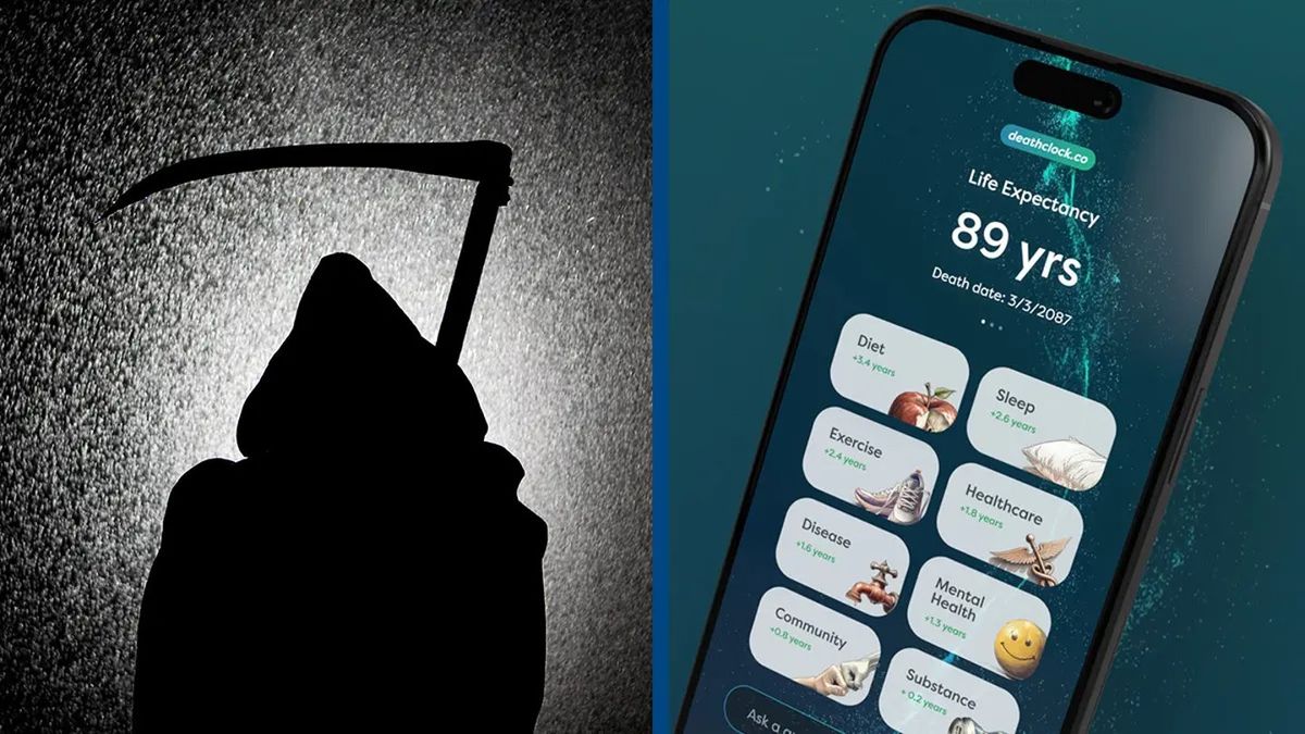 Eerie new 'Death Clock' app predicts the date you're going to die