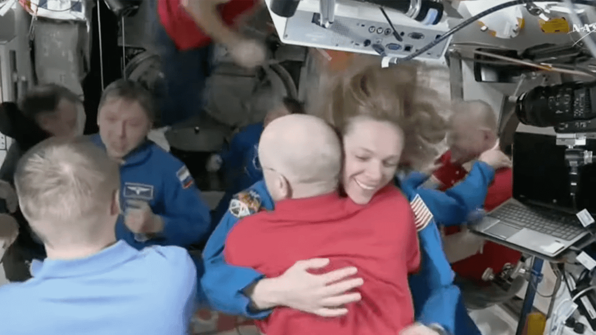 Emotional footage captures 'priceless' moment SpaceX crew enters ISS to ...