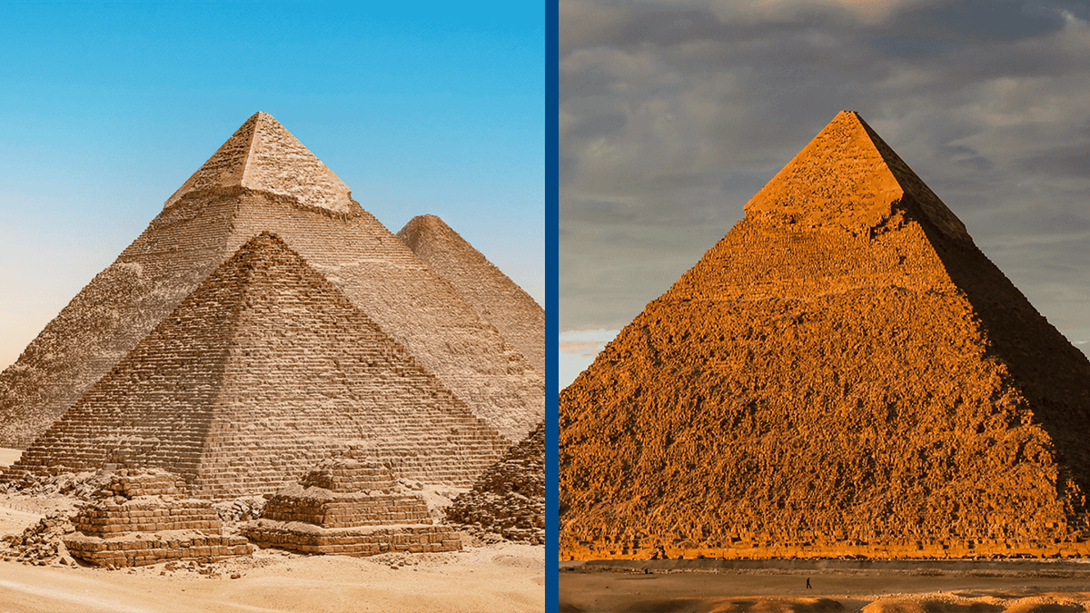 Discovery from space shows that the pyramids were built using water