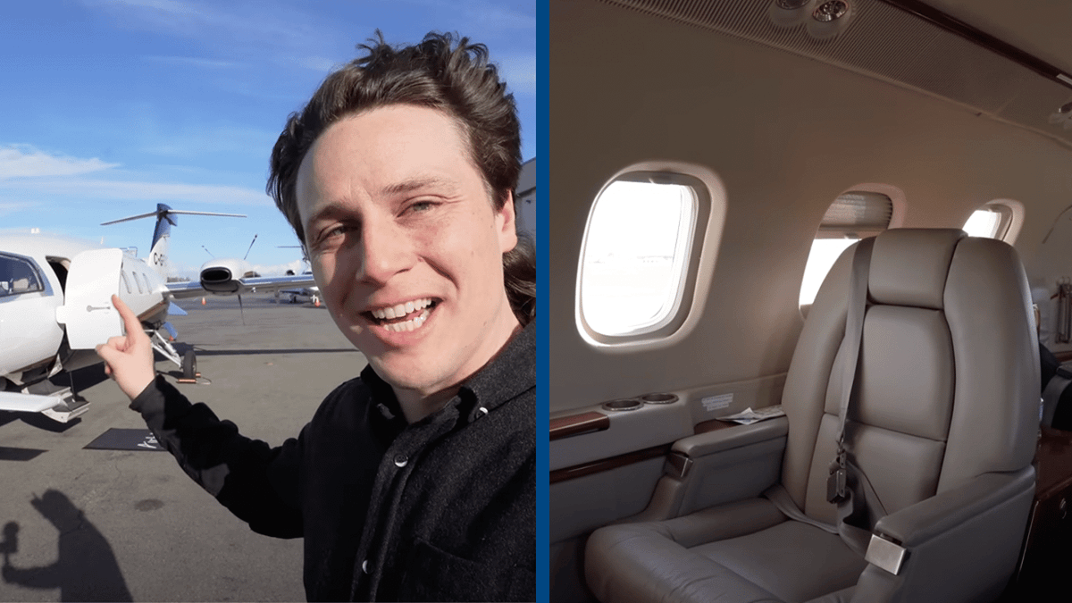 Man tries out ‘Uber’ for private jets and flies 'like a millionaire ...
