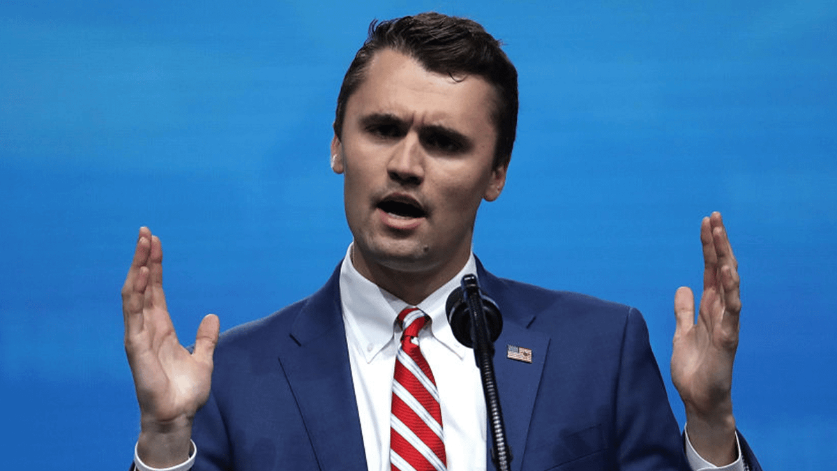 Viewers all spot same disturbing detail on stage at Charlie Kirk's memorial