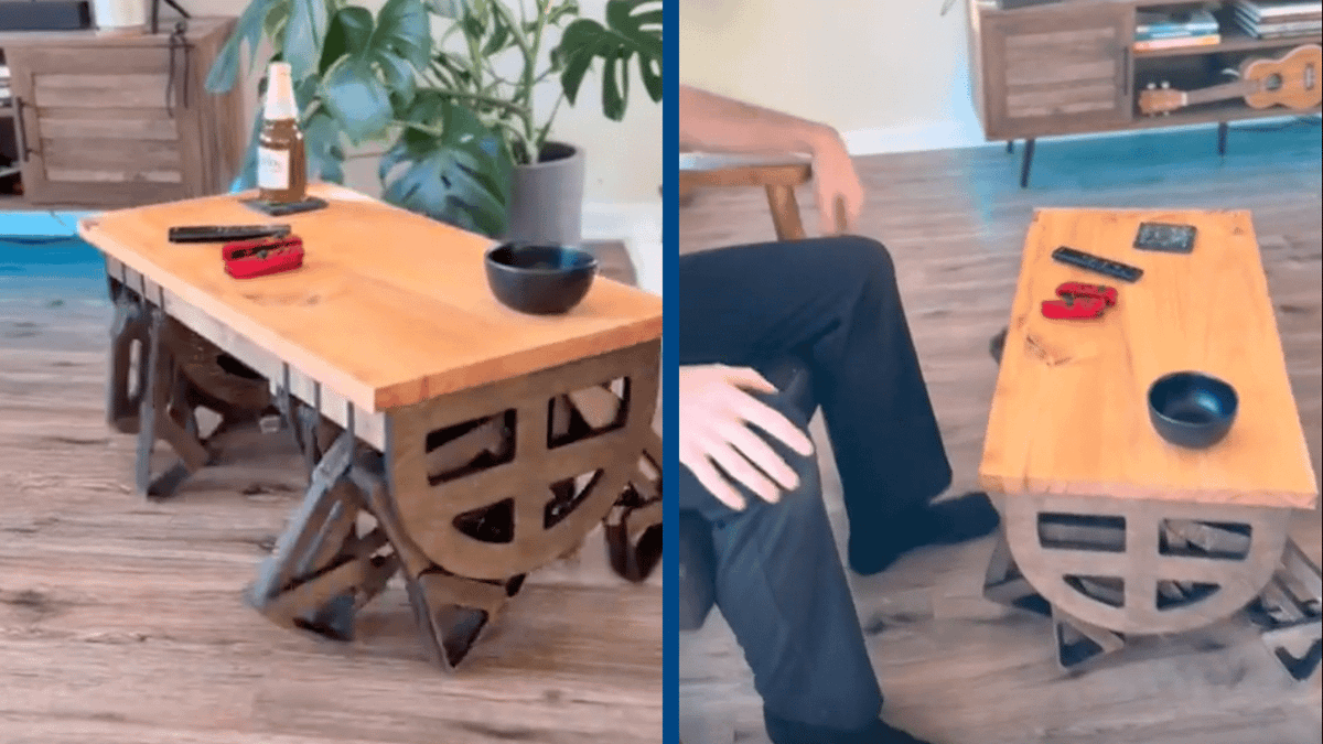 Creepy footage of walking table leaves people seriously freaked out