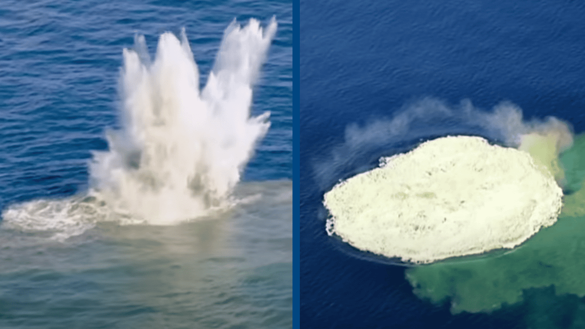 Insane footage shows undersea volcano eruption as 'Mother Nature tries ...