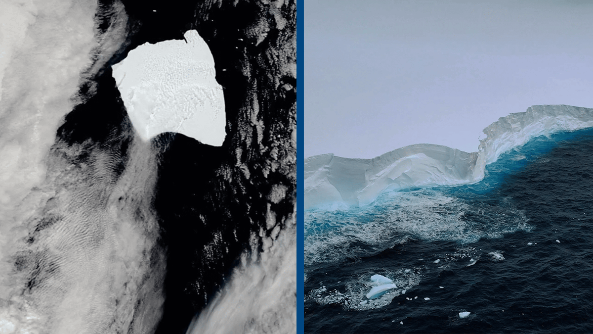 Watch the world's biggest iceberg spin around 360° as it moves to ...
