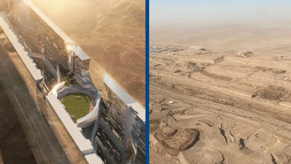 Aerial footage shows insane progress and scale of Saudi Arabia’s $1 ...