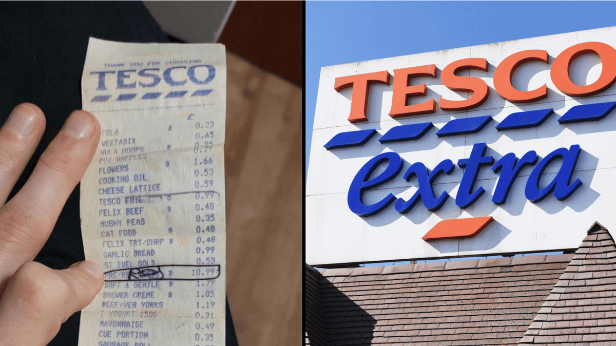 Man discovers Tesco receipt from 1997 and people are surprised after ...