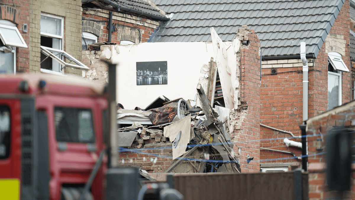 Man killed in major explosion which destroyed house