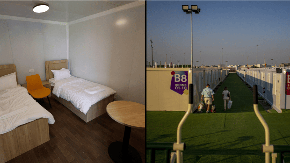 Qatar is offering fans refunds over 'rip-off' metal container accommodation
