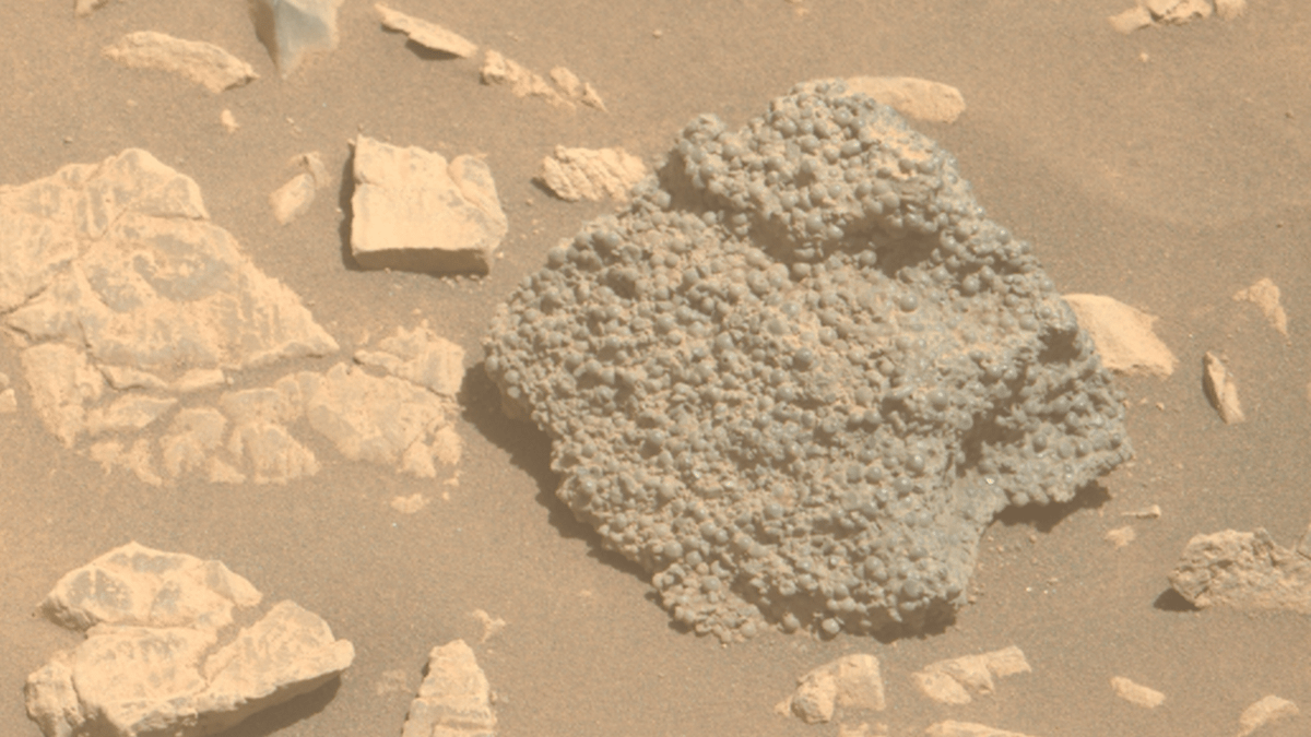 NASA's Mars rover finds strange rock covered in spheres as scientists ...