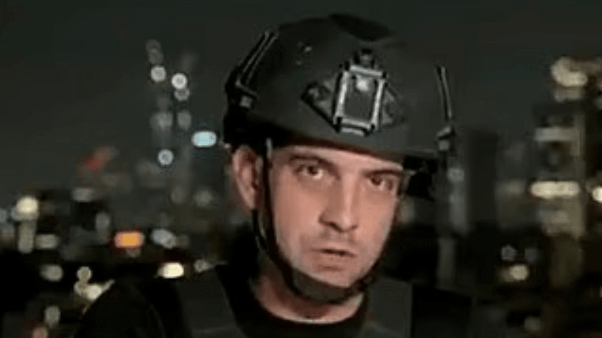 Shocking moment reporter is forced to run for cover as Iran fire attack ...