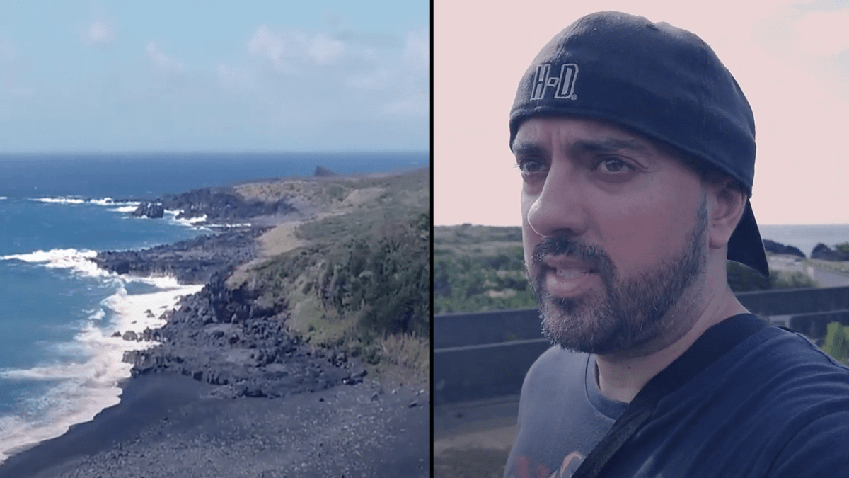 Man visits 'toxic' island where everyone has to 'carry gas mask' and a ...
