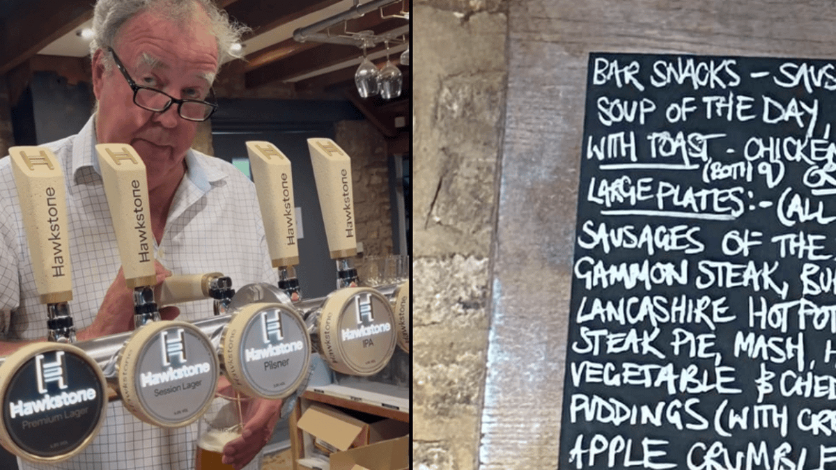 Price of full food and drink menu revealed as Jeremy Clarkson's new pub ...