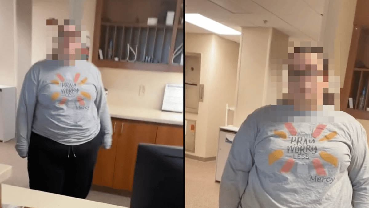 Delivery driver goes back to confront woman who claimed he never ...