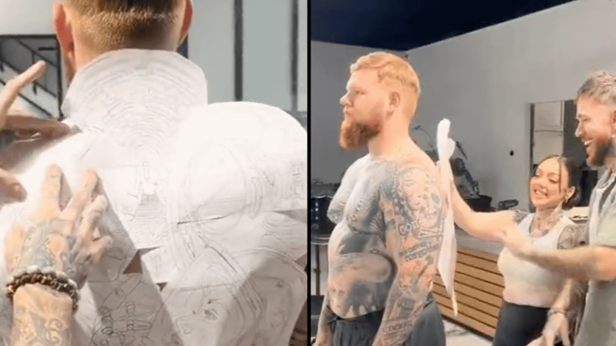 Man’s £46k tattoo sparks massive debate