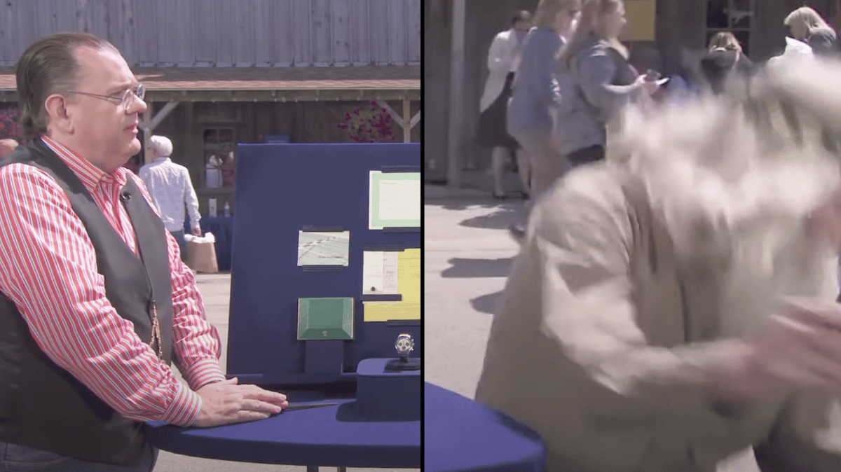 Army vet on Antiques Roadshow collapses onto floor after being told how ...