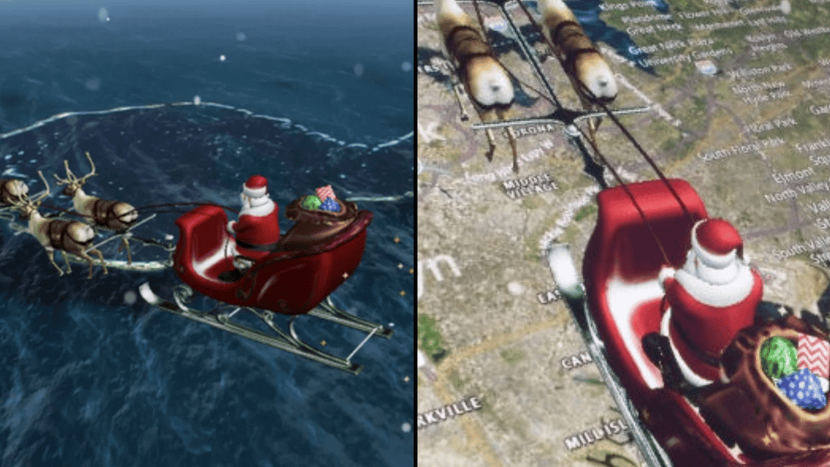 Santa has officially taken off and you can track where he is in the sky ...