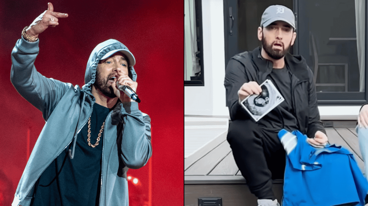 Eminem fans watch him cry 'for the first time' after being told he's ...