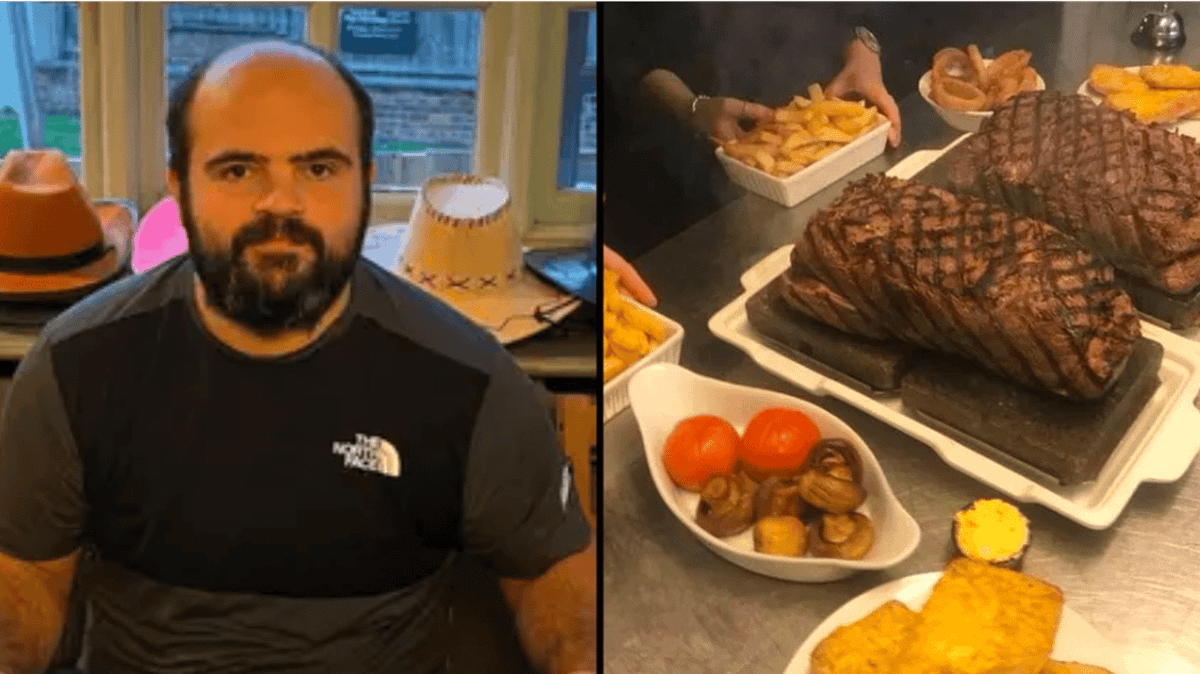 Owner who refused to pay out bloke made steakhouse's £79 challenge ...