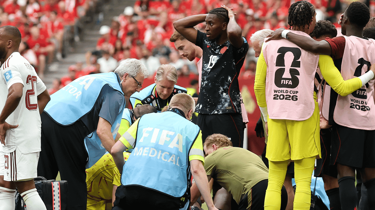 Canada shaken by 'horror' World Cup injury after everyone 'heard bone ...