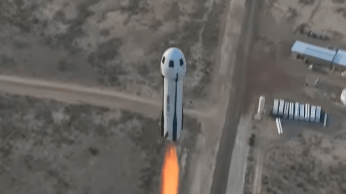 Katy Perry blasts off to space in historic Blue Origin trip