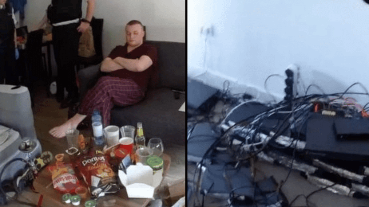 Moment mastermind behind £7m illegal streaming operation is busted in ...