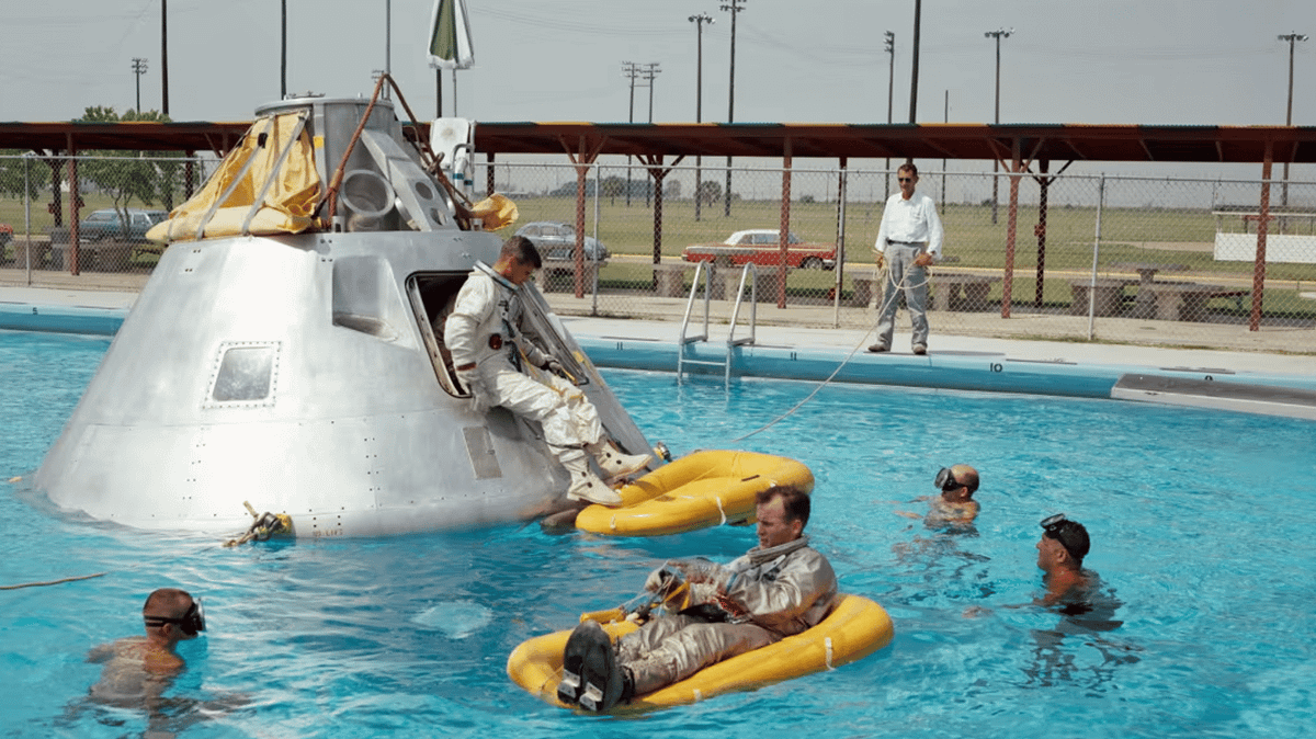 Heartbreaking story behind photo of Apollo 1 astronauts having 'pool ...