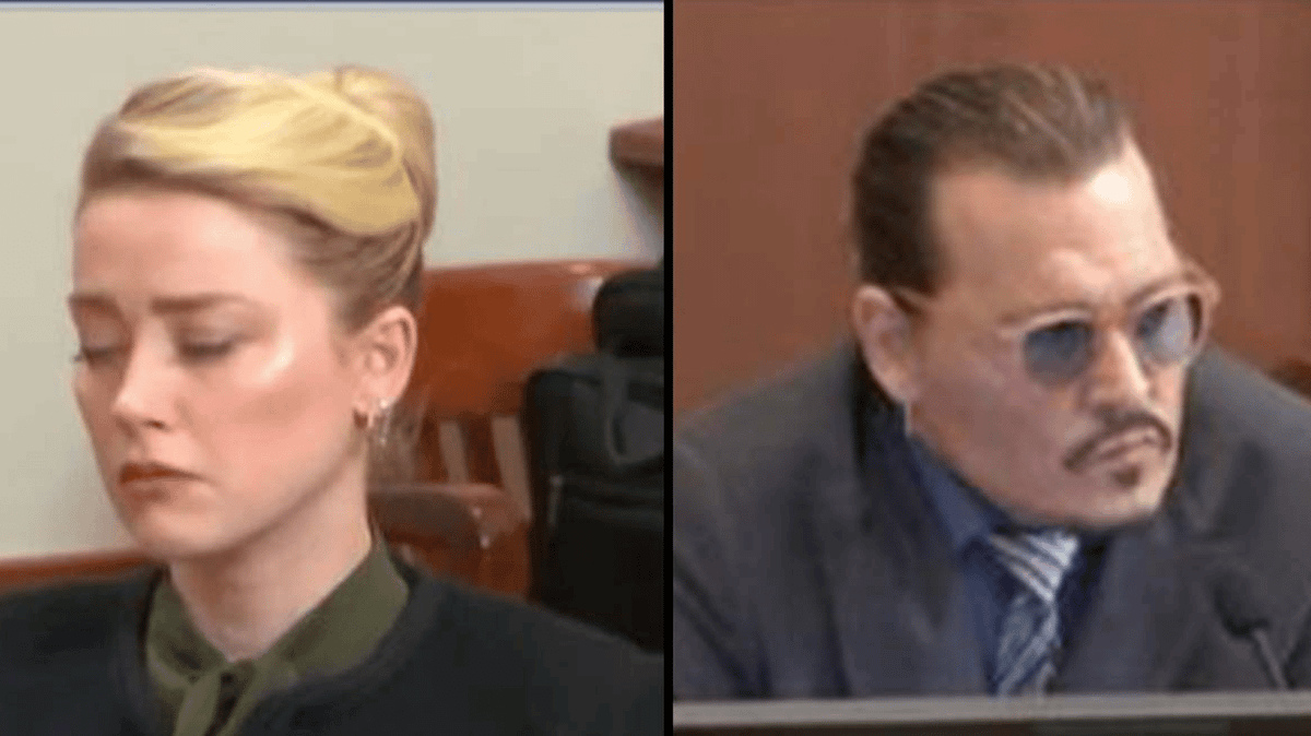 Amber Heard Appears Distraught As Johnny Depp’s Explicit Text Read Out ...