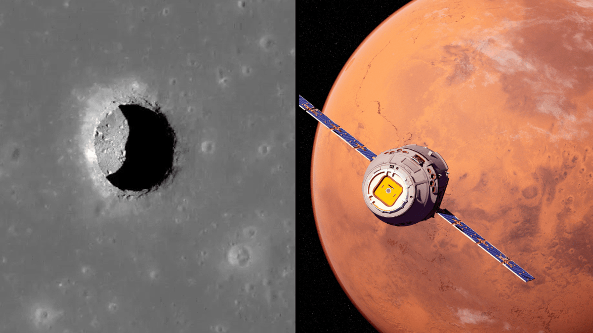 Dark holes on surface of Mars could finally crack secrets of the Red Planet