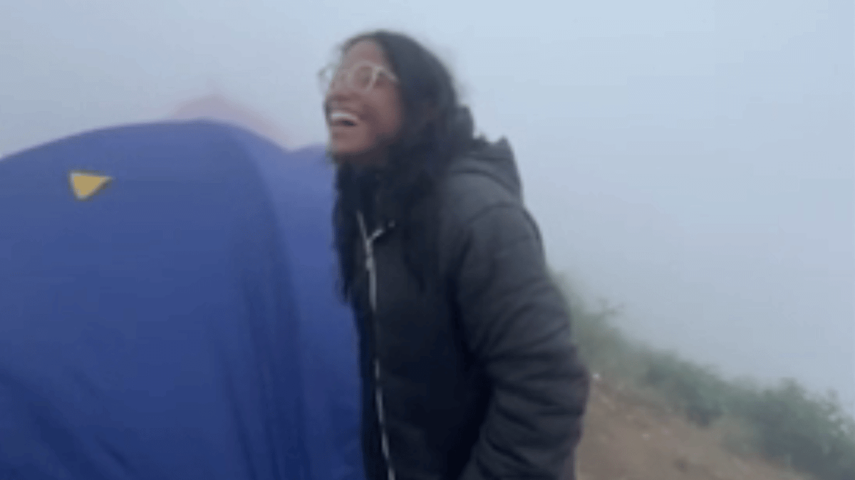 Haunting footage shows hiker on trip before she became trapped and died ...