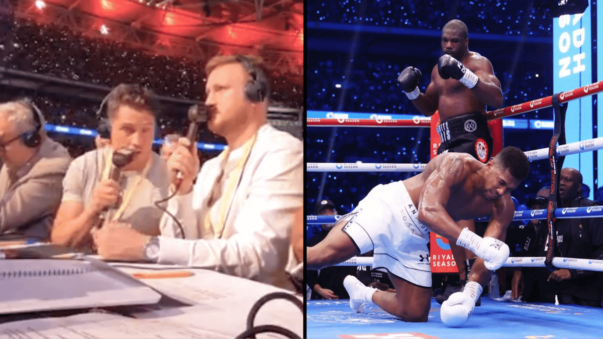 Boxing commentator eerily predicts exact way Anthony Joshua got knocked ...