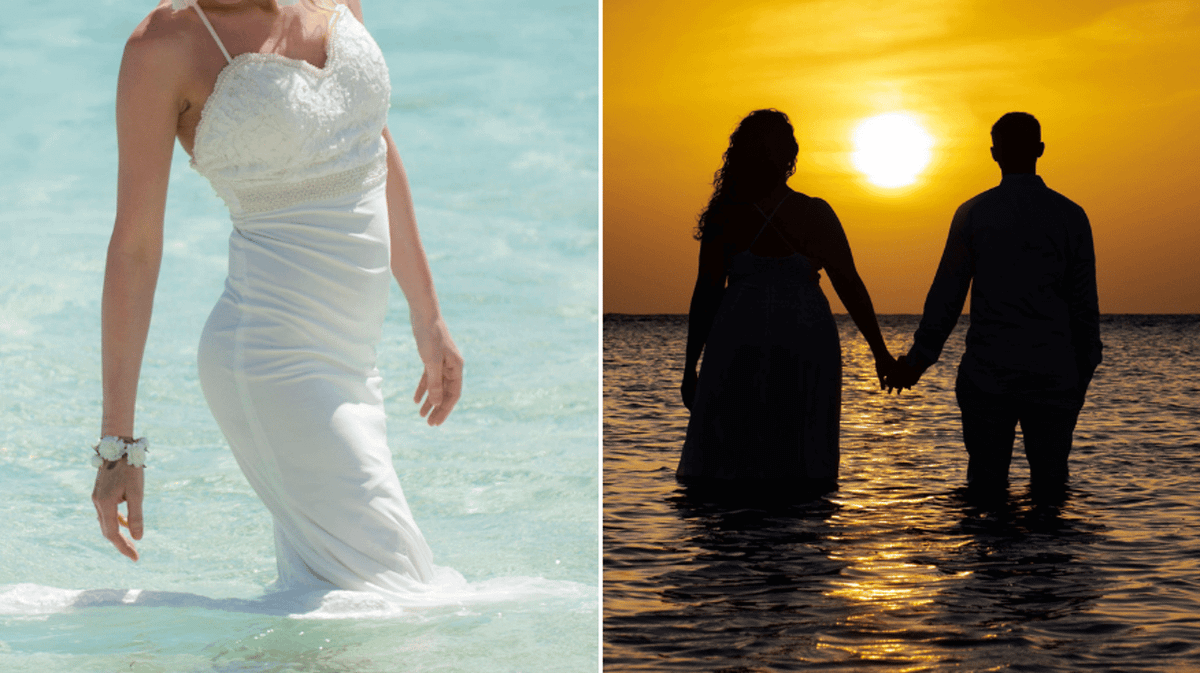 Bridezilla demands guests to step in knee deep water during her wedding ...