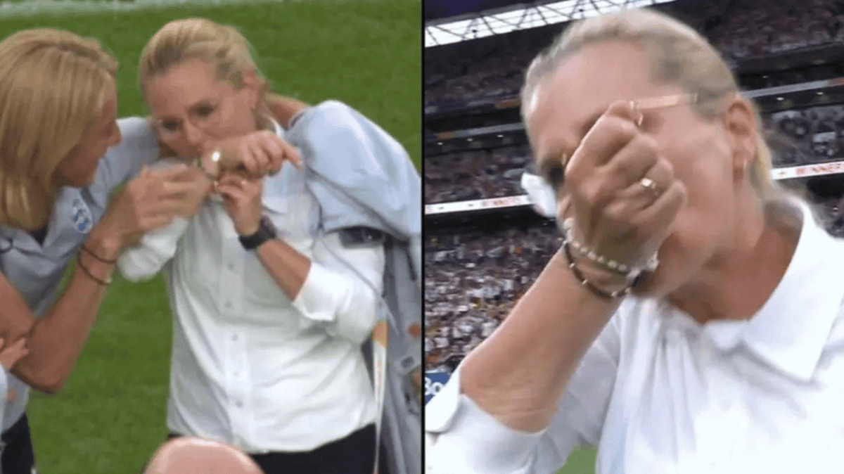 Heartbreaking story behind Lionesses manager Sarina Wiegman kissing her ...