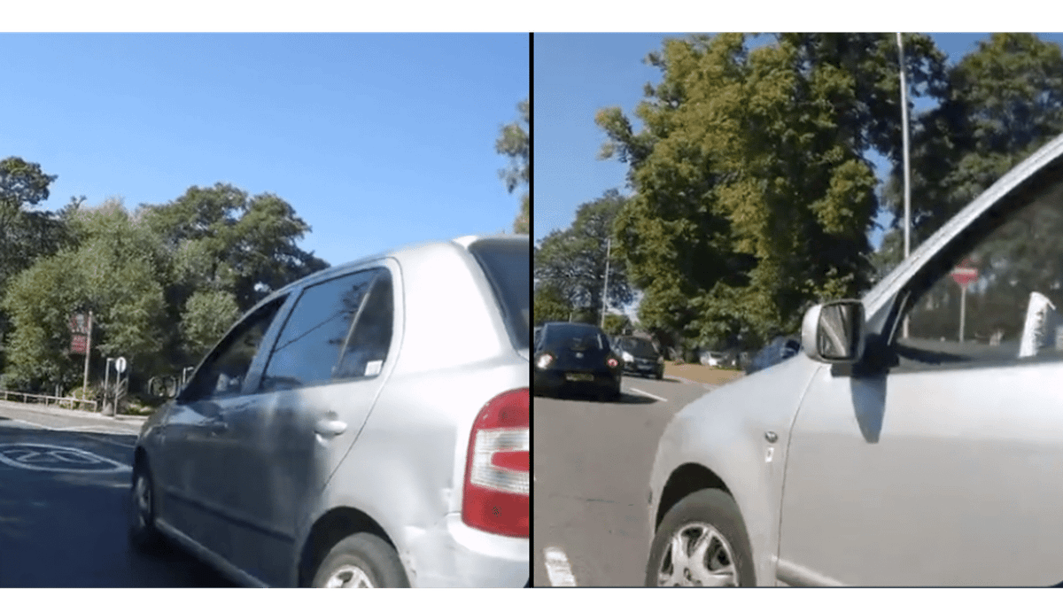 Cyclist filming collision with car while turning corner seriously ...