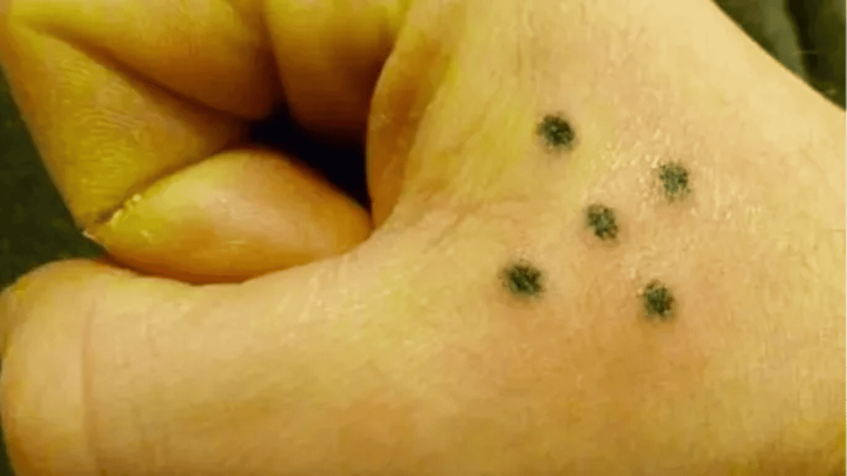Dark meaning behind five dot tattoo if you ever see it on person's hand