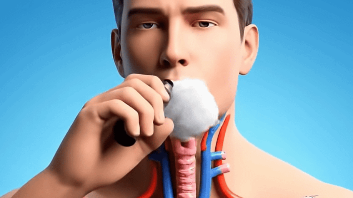 Simulation shows terrifying impact vaping every day for 30 days has on body