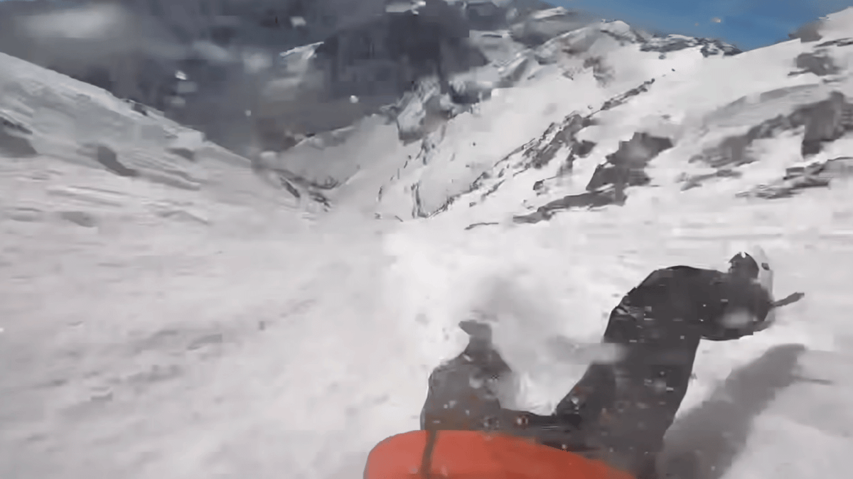 Terrifying GoPro footage captures moment climber falls down mountain at ...