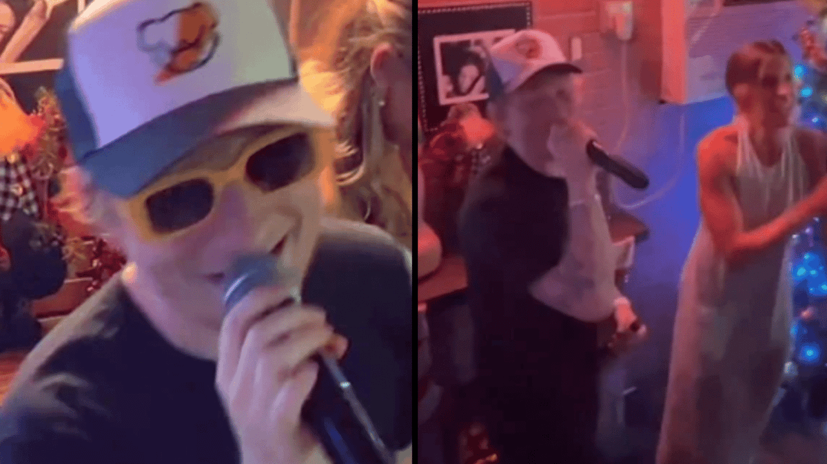Ed Sheeran thrills newlywed couple with karaoke serenade as he shocks ...