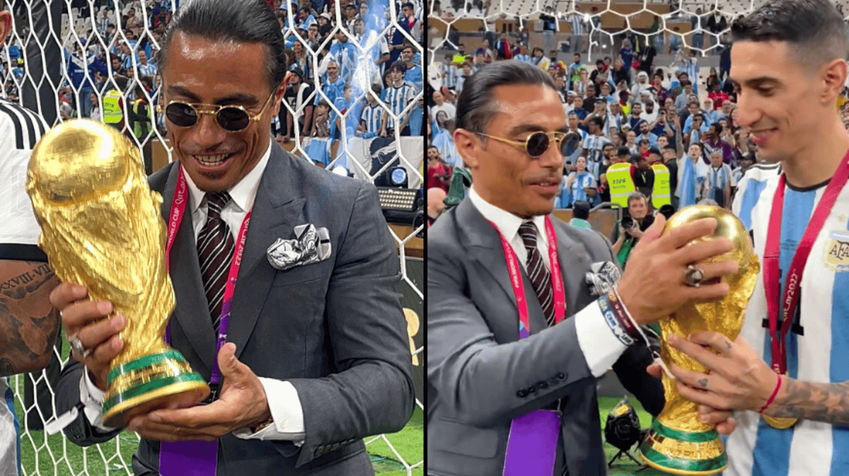 People are calling out Salt Bae for touching the World Cup trophy after ...